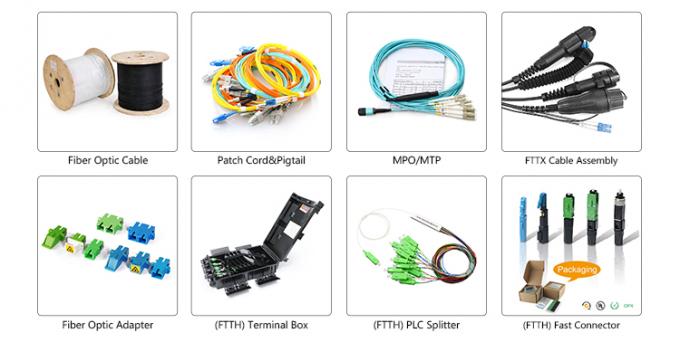 OEM ODM Fiber Optic Distribution Box , FTTH Termination Box 4 Core