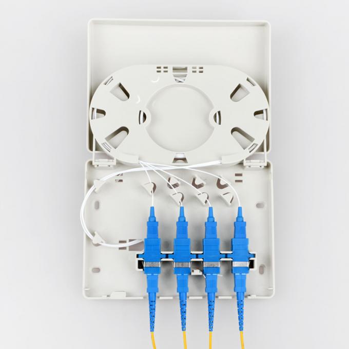 OEM ODM Fiber Optic Distribution Box , FTTH Termination Box 4 Core
