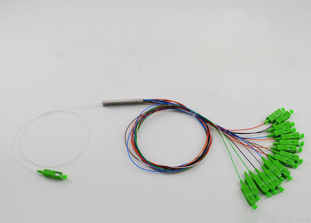 Single Mode 1550nm SS Tube Fiber Optic Plc Splitter