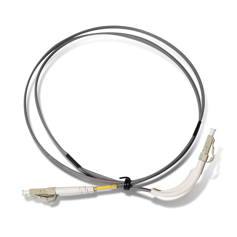 Customized 1m SC LC Fiber Patch Cord Cable With 90 Degree Angle Boot