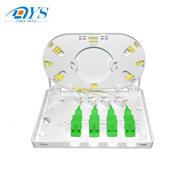 OEM ODM Fiber Optic Distribution Box , FTTH Termination Box 4 Core