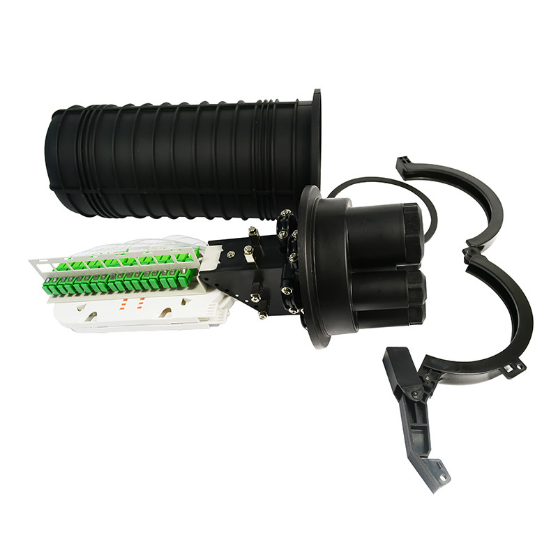 IP68 Fiber Optic Splice Closure , Joint Closure 144 Core With Vertical ...
