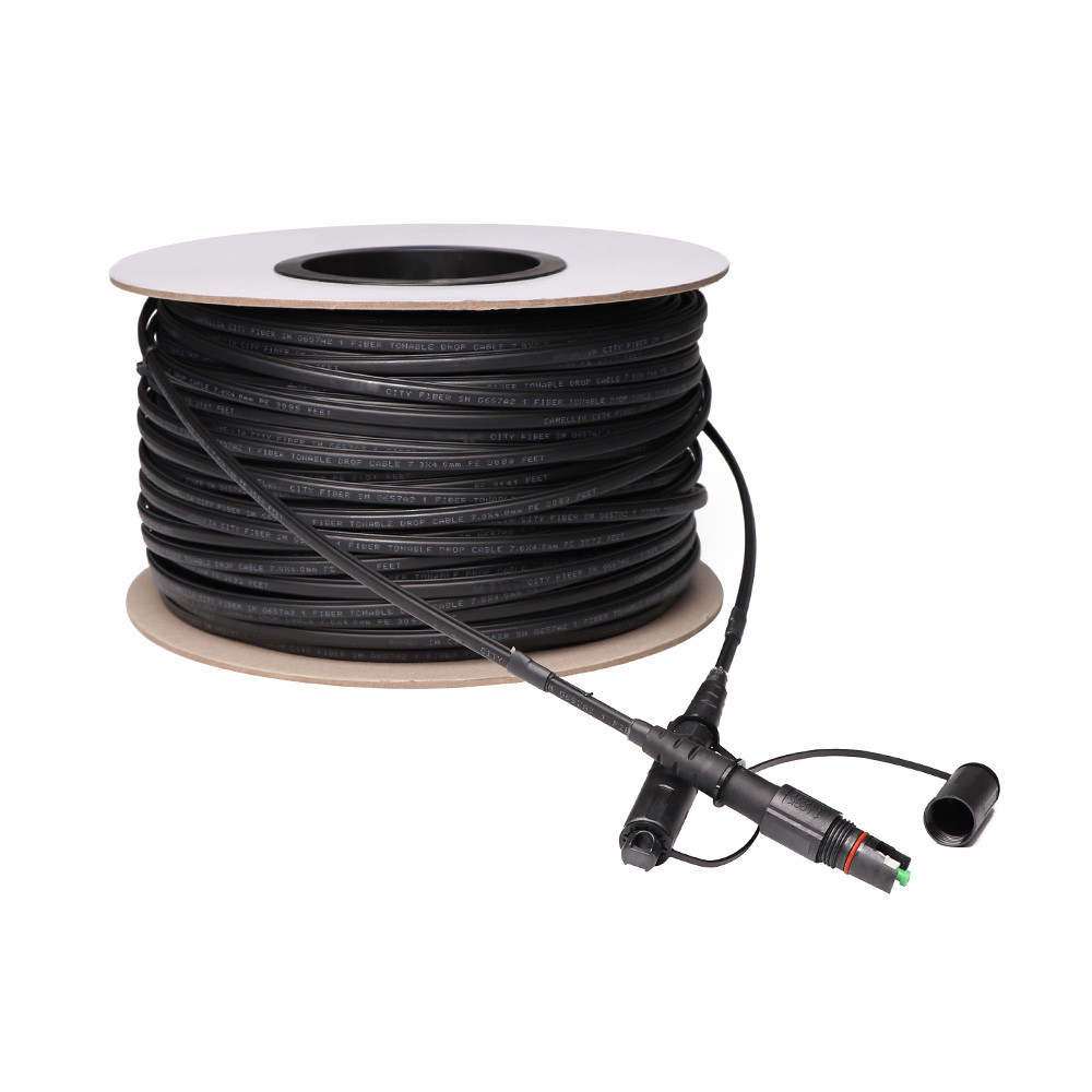 Waterproof FTTH Solution , FTTA Patch Cord With SC Hardened OptiTap ...